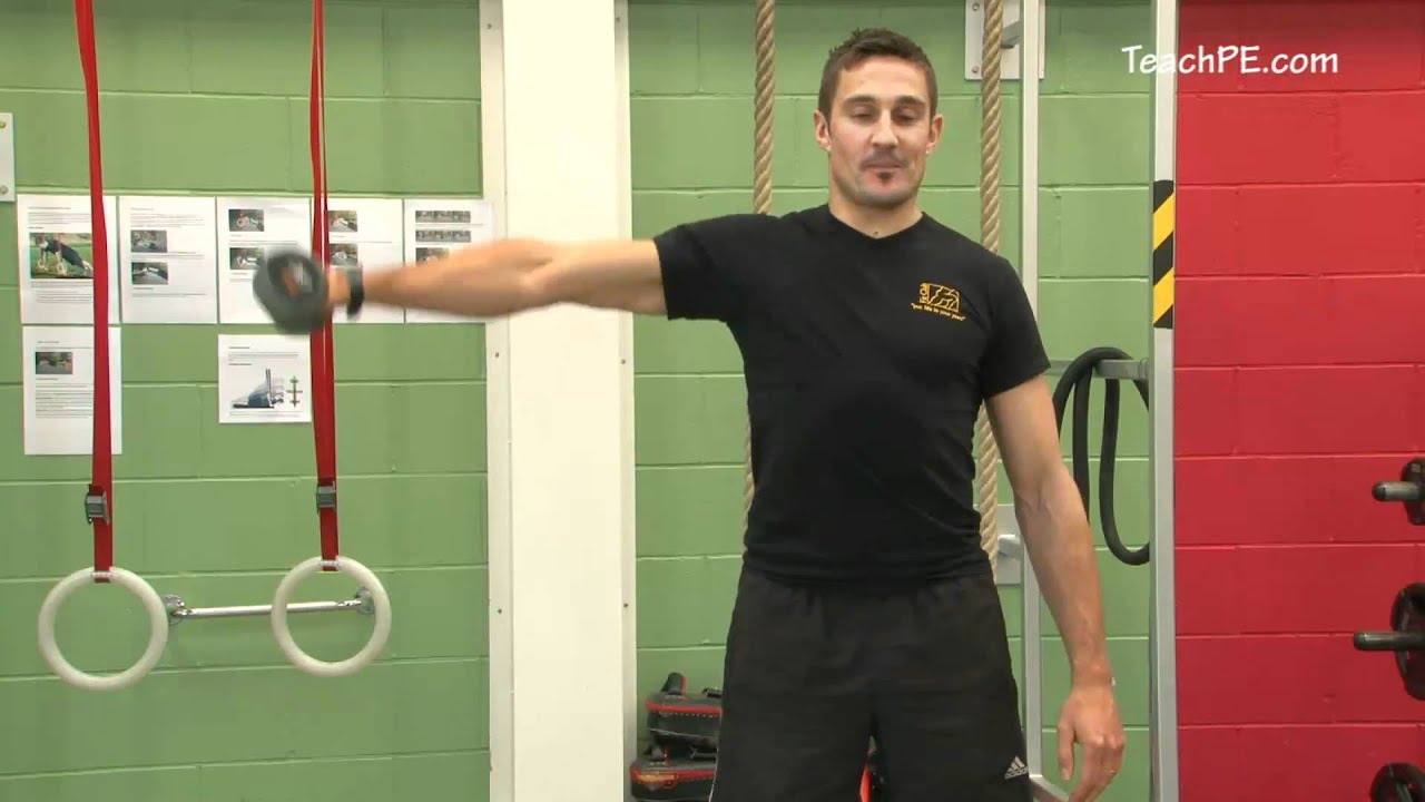 Weight Training Workout - Single Arm Lateral Raise - YouTube