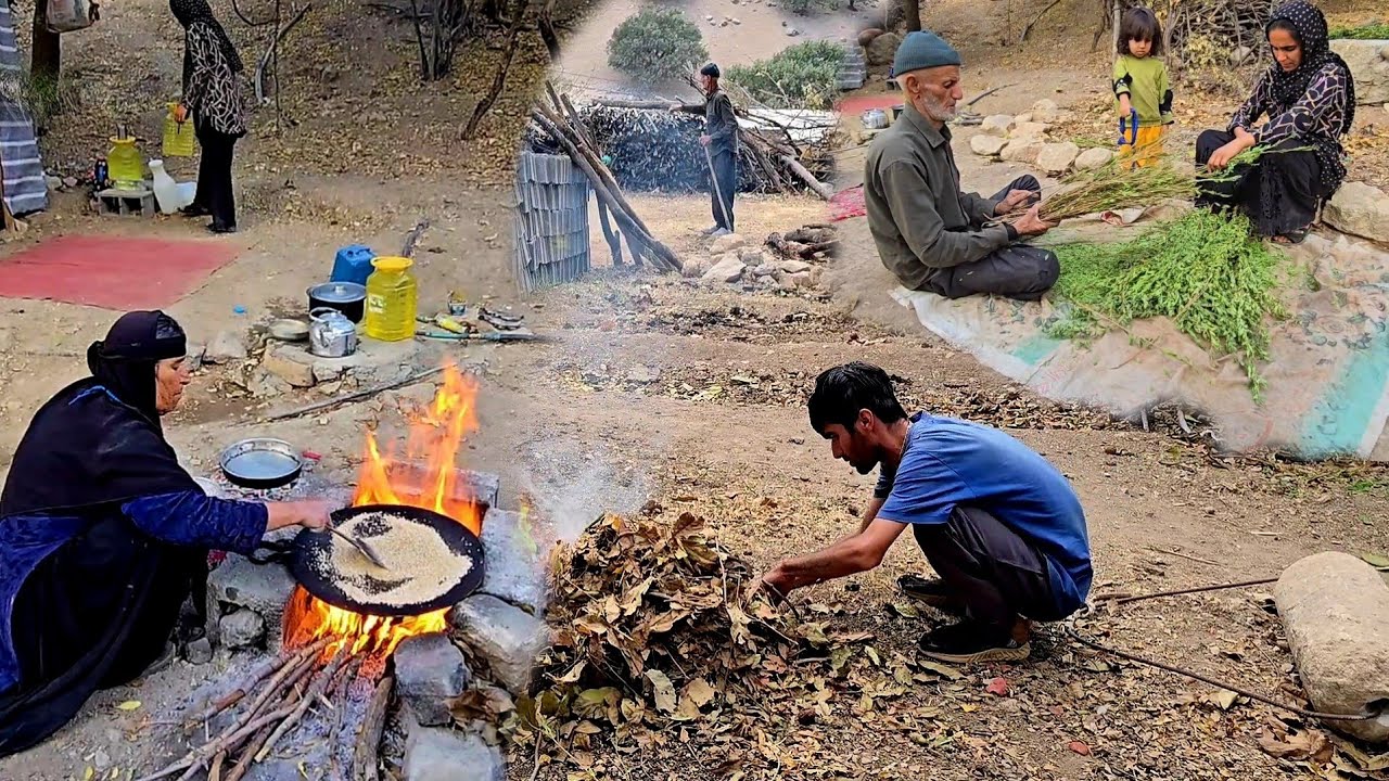 🌄 Hardship and Beauty of Nomadic Life | 🏕️ A Day with a Family in the ...