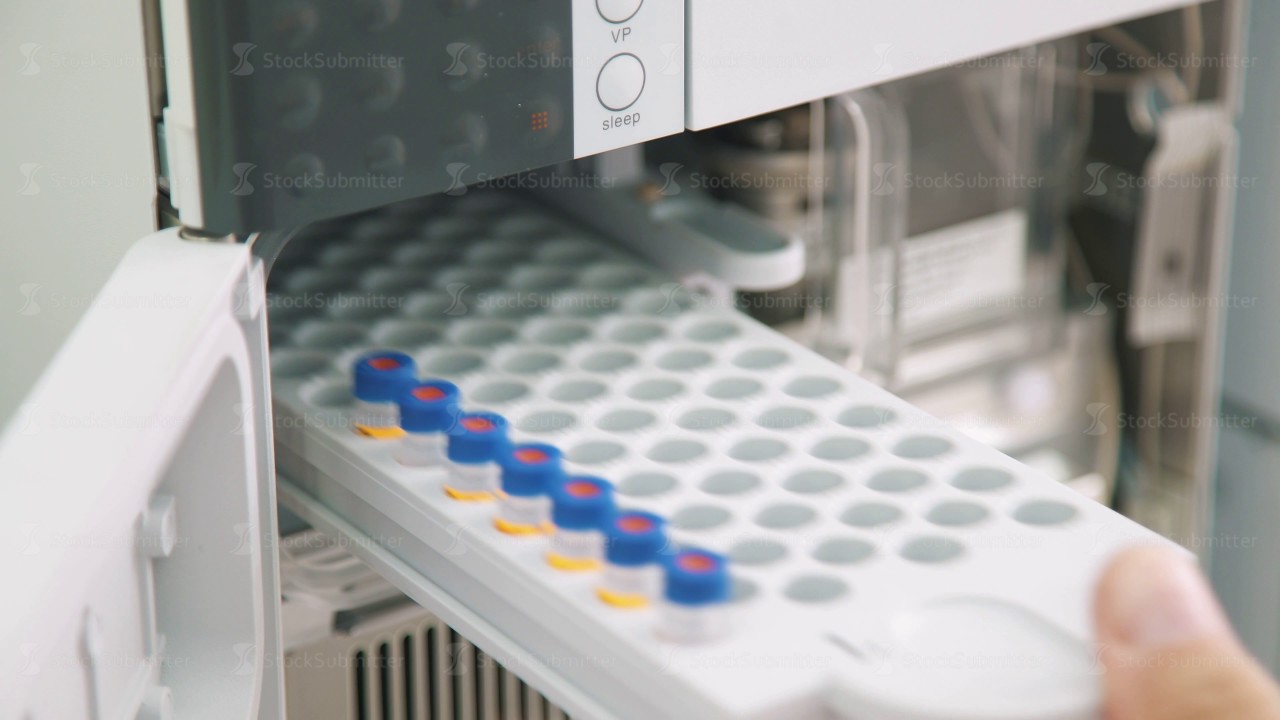 Striped tablet for scientific laboratory work and diagnostics - YouTube