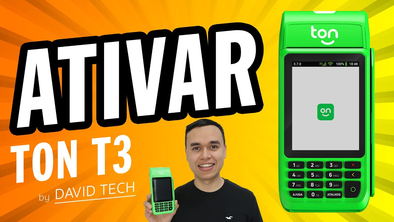 Como configurar e usar a maquininha de cartão Ton T3 da Stone [T3 Mega ...