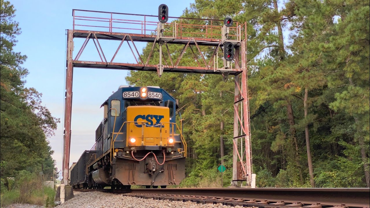 Chasing F713-09 with CSX SD50-3 8540 - YouTube