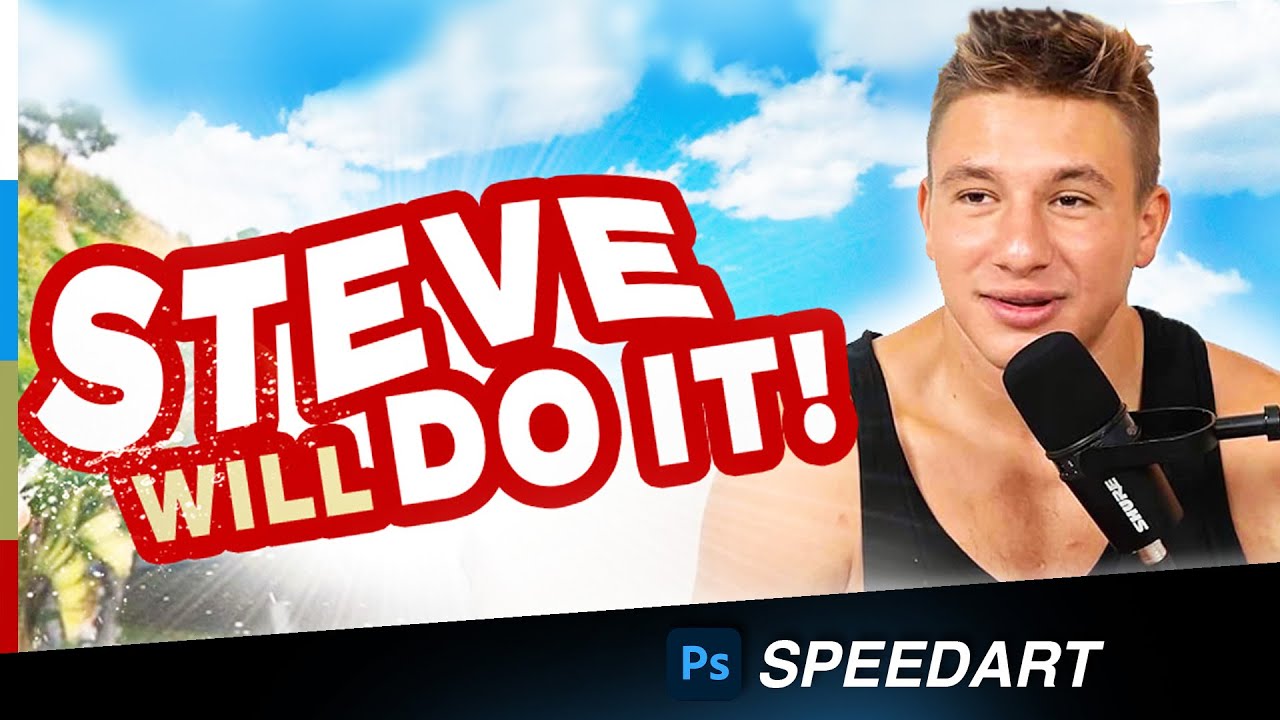 SteveWillDoIt! YT Banner Speedart // Photoshop - YouTube