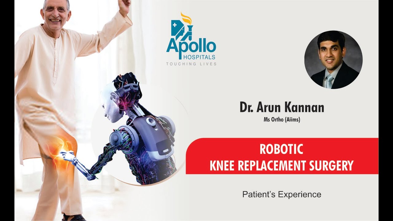 Successful Robotic Knee Replacement on 71 years old lady / Dr Arun ...