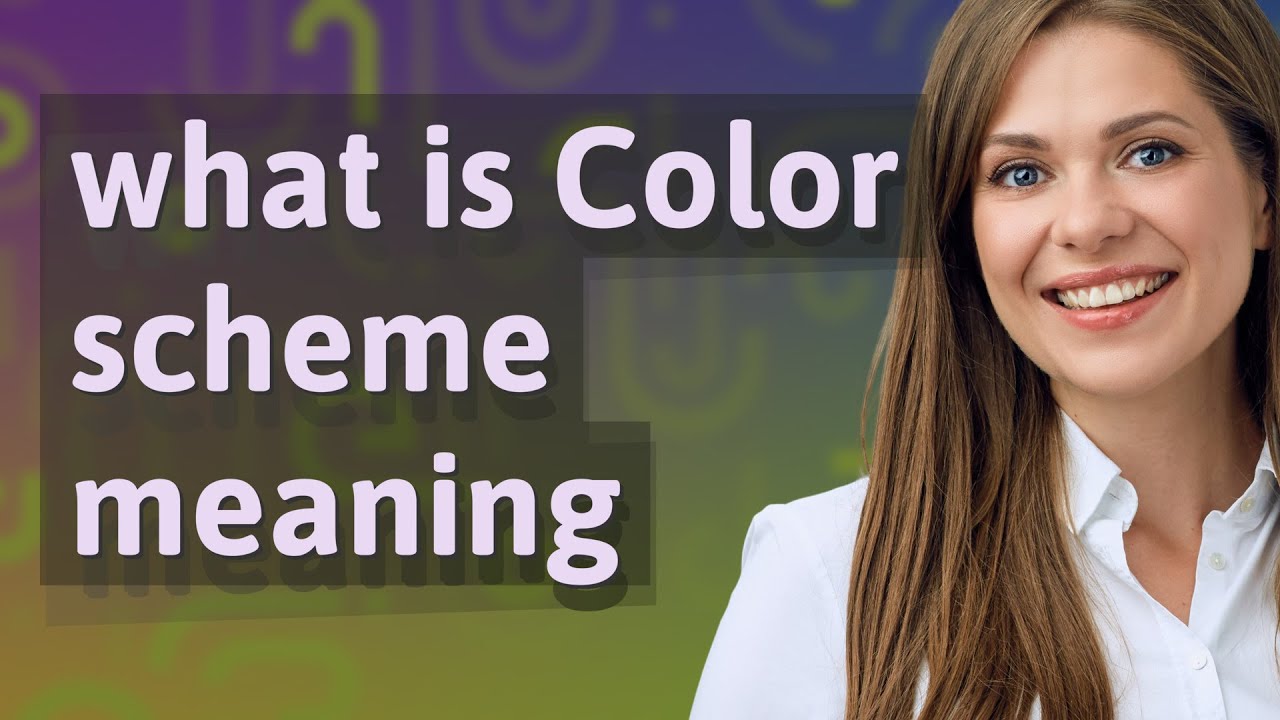 Color scheme | meaning of Color scheme - YouTube