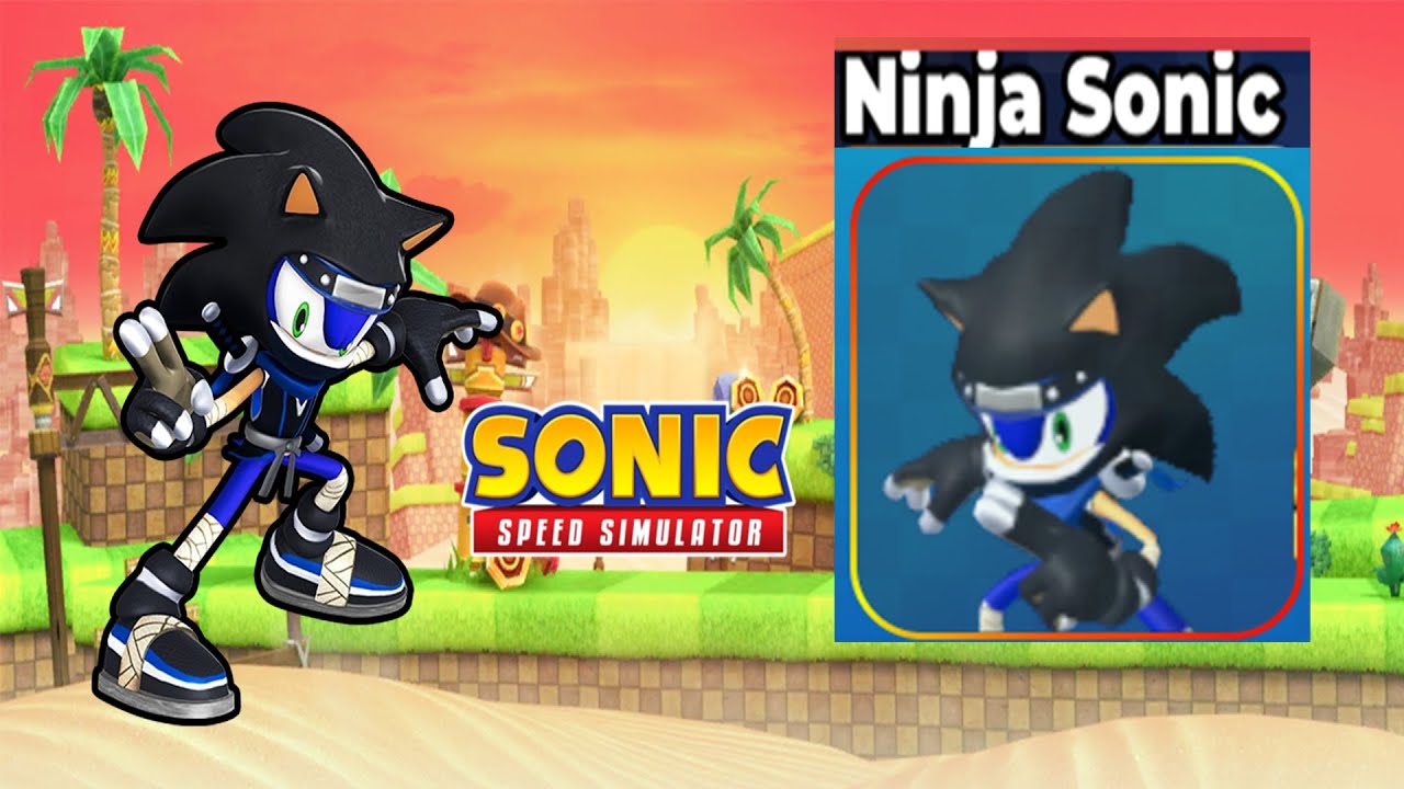 NINJA SONIC New Character Unlocked Sonic Speed Simulator #sonic #roblox ...