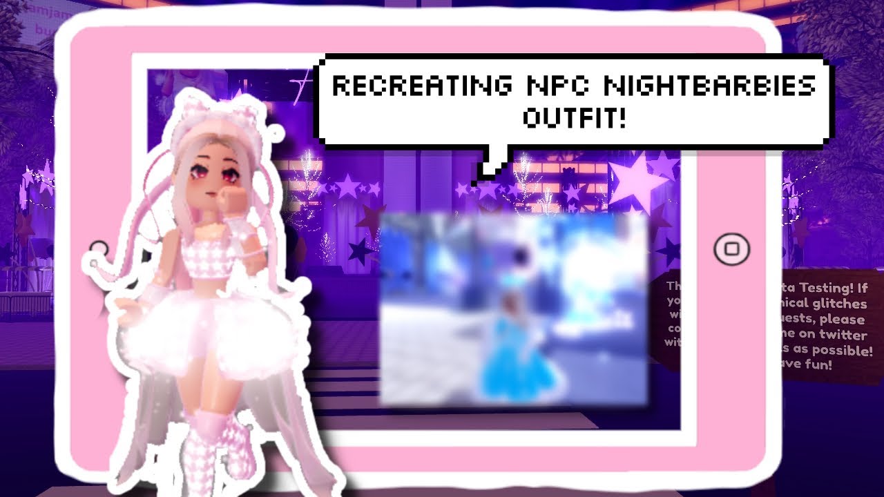 REACREATING NPC NIGHTBARBIE’S OUTFIT! | Roblox Royale High | Royal Pink ...