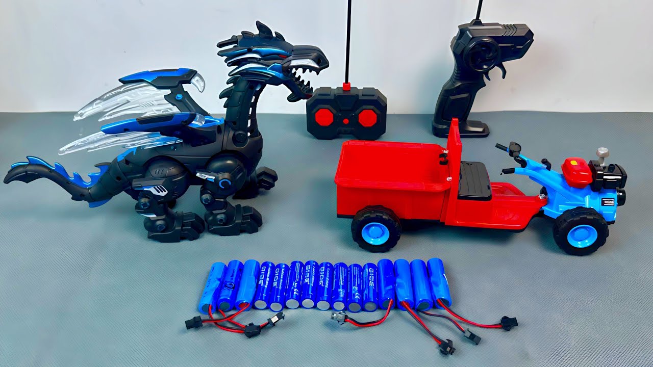 UNBOXING & TESTING TRACTOR REMOTE CONTROL 2.4GHZ,SPRAY DRAGON,DUMP ...