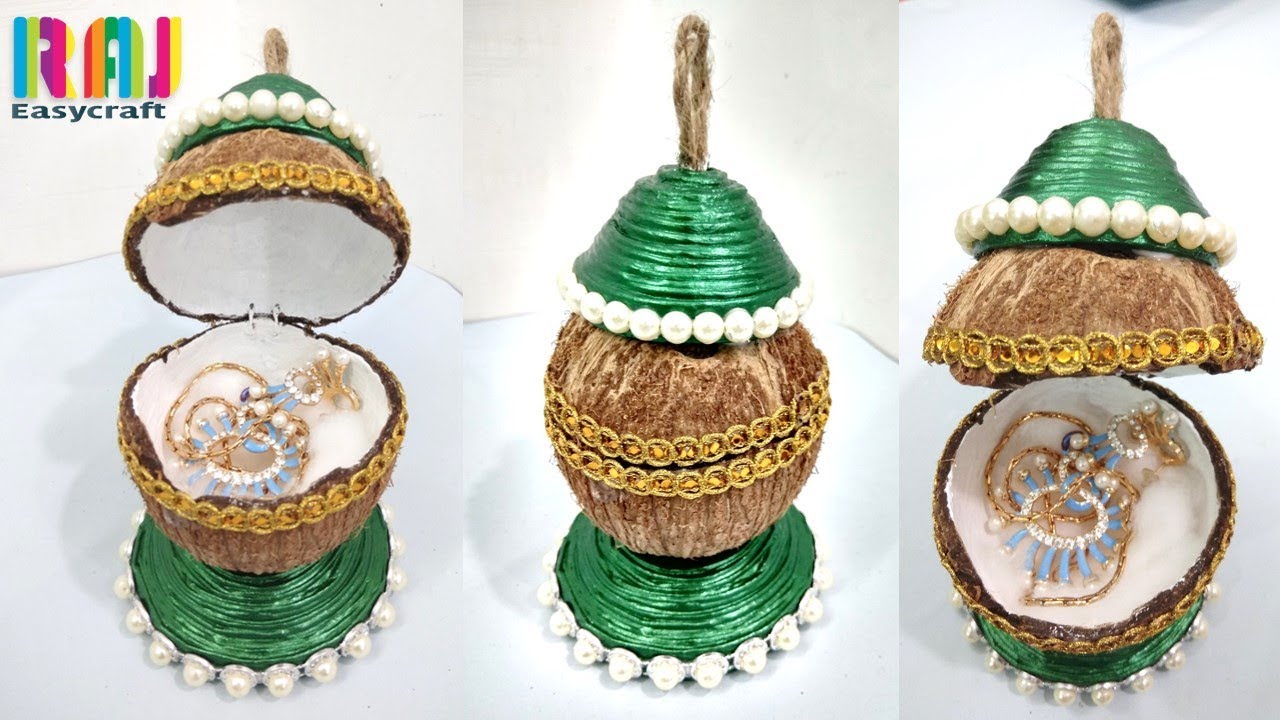 DIY art and craft || Best out of waste coconut chell || Cool craft ...