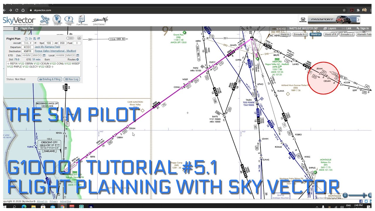 Microsoft Flight Simulator 2020 | EP#5.1 | Flight Planning using Sky ...