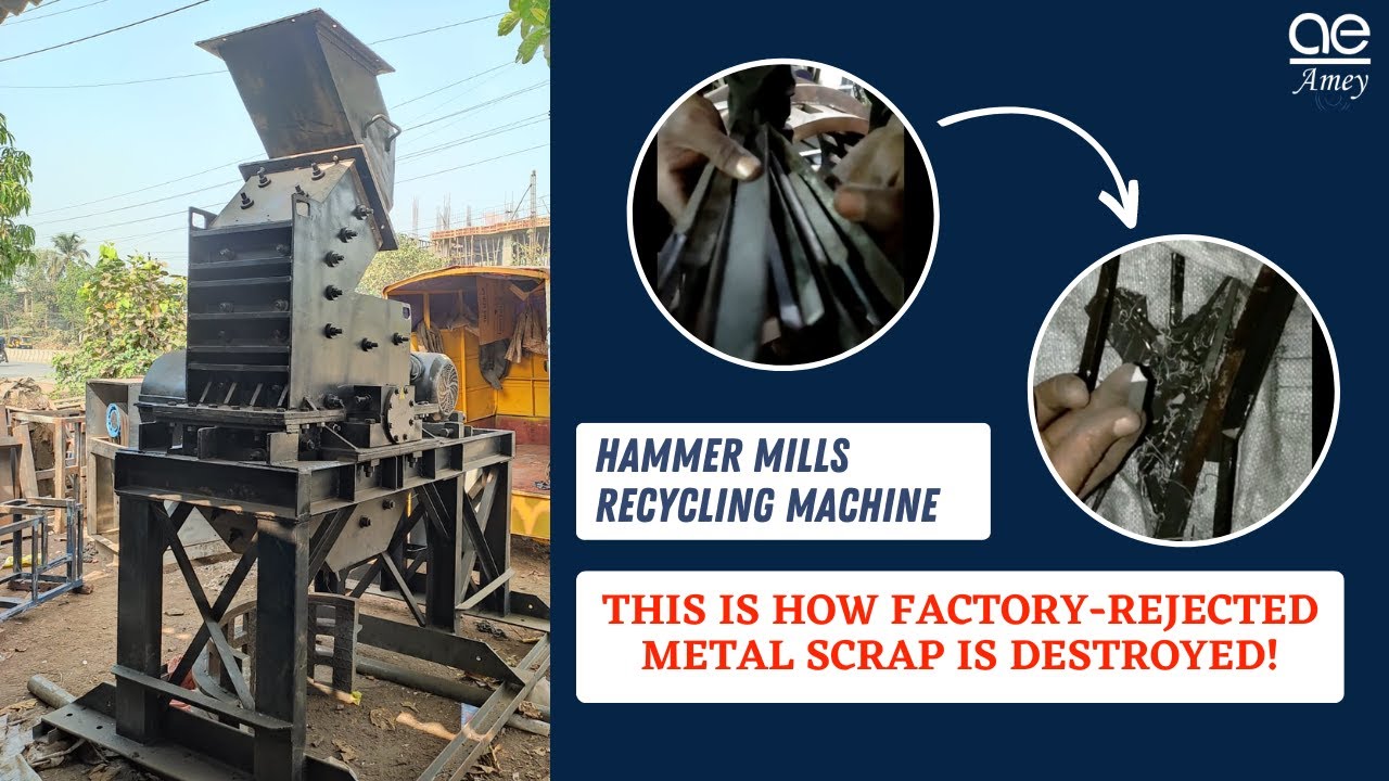 Metal Files Shredder Machine | Scrap Metal Shredding | Factory rejected ...