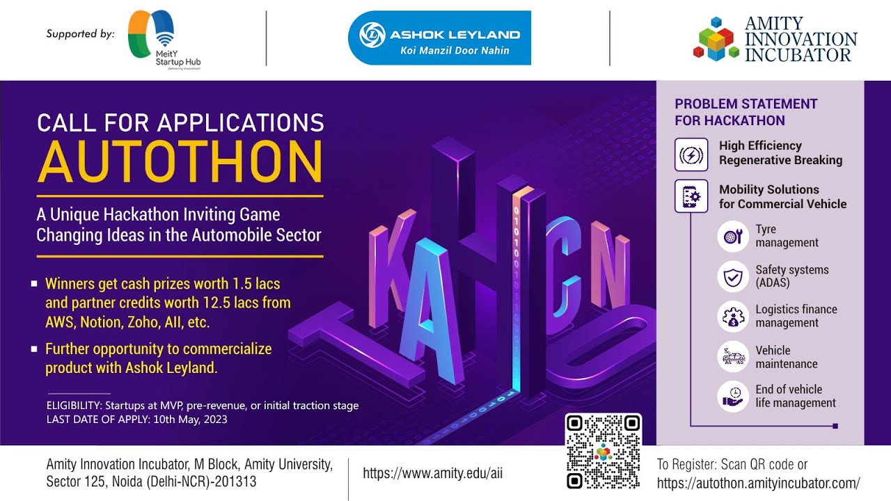 Autothon - Automotive Hackathon supported by @ashokleyland4212 & @meitystartuphub - YouTube
