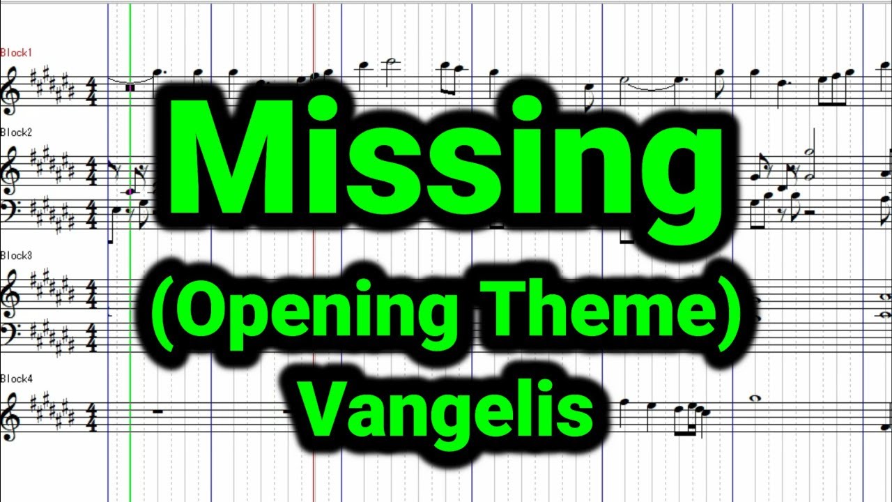 Missing (Opening Theme)/Vangelis/ヴァンゲリス/Cover/MIDI/DTM - YouTube