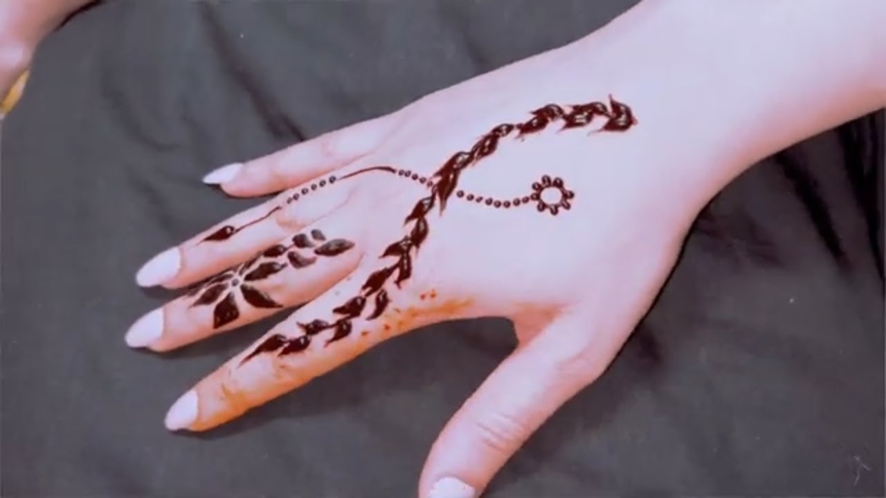 Simple and easy Mehndi design for beginners backhand mehndi design # ...