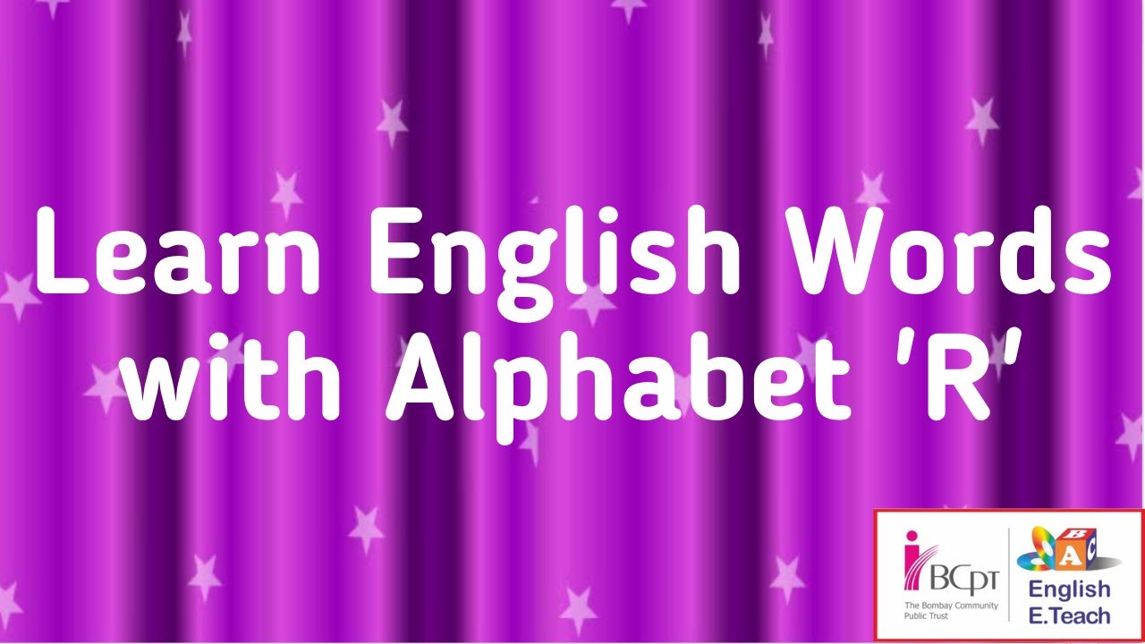 Learn English Words with Alphabet 'R' | Stage-1 | Unit- 5 | Lesson- 29 ...