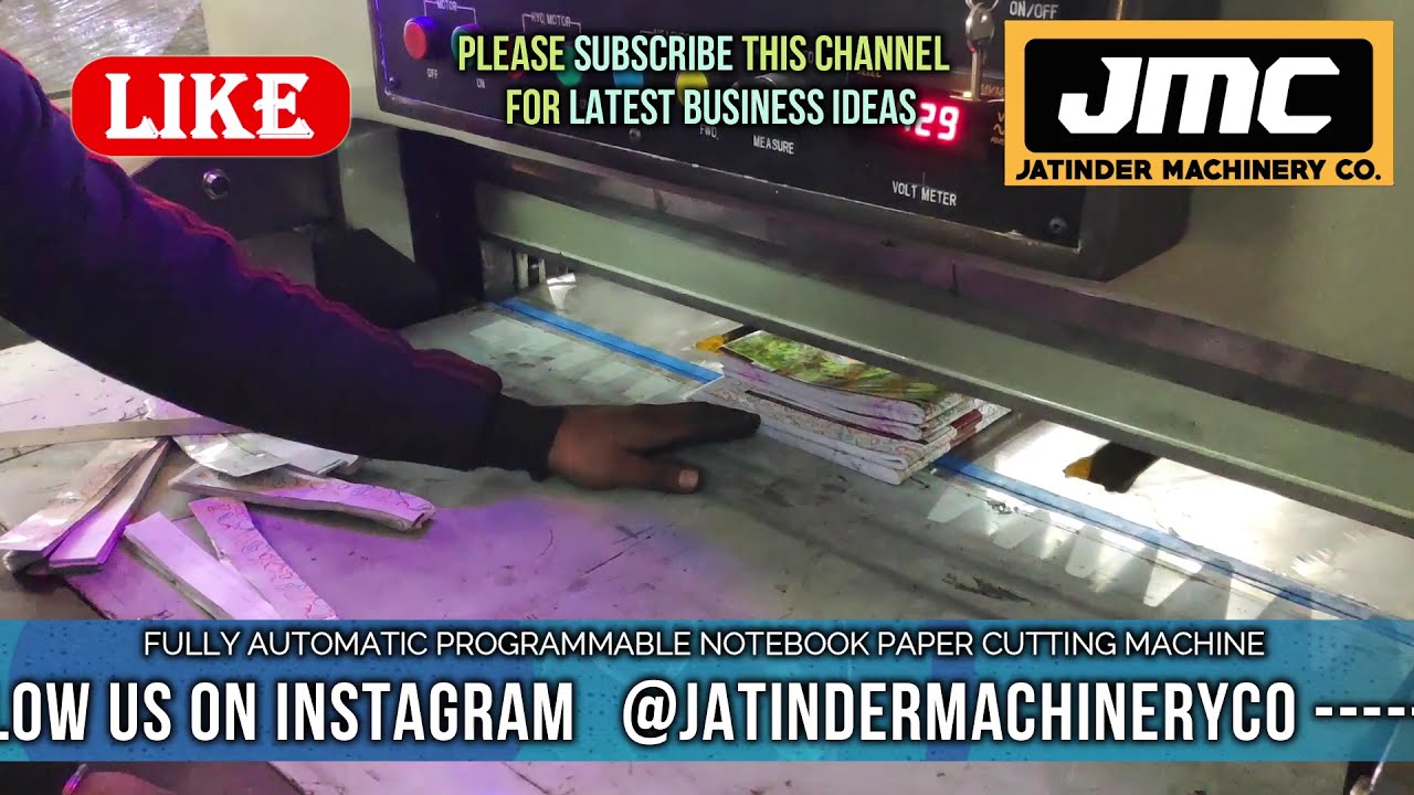 High Speed Notebook Making machine | Start Notebook Manufacturing ...