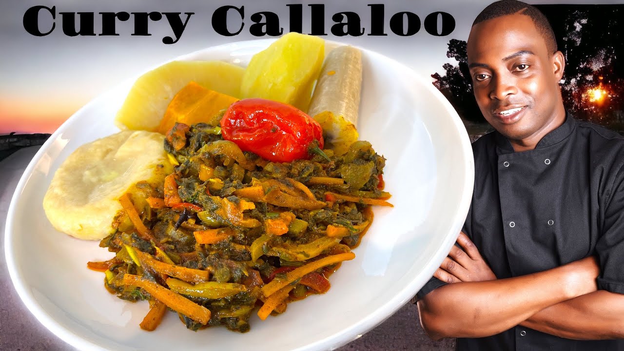How To Make Jamaica Curry Callaloo Recipe - YouTube