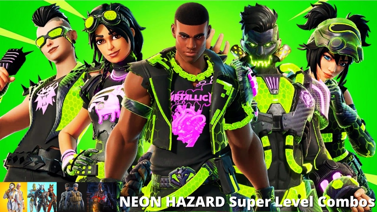 NEON HAZARD Super Level Skin Combos (Fortnite Battle Royale) - YouTube