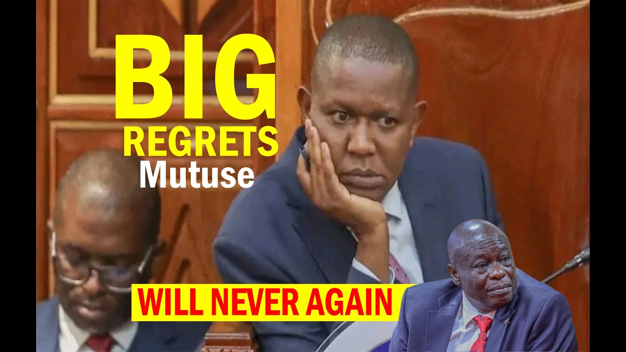I REGRET IMPEACHING GACHAGUA //Finaly Mutuse apologizes - YouTube