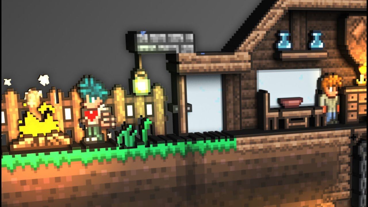 Terraria 3D Timelapse - YouTube