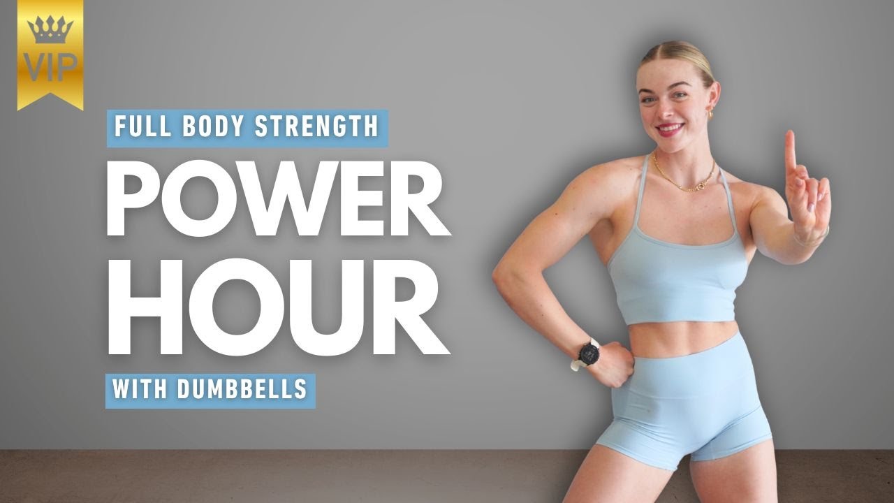 EFFECTIVE 1 Hour FULL BODY STRENGTH Workout with Weights and NO REPEATS ...