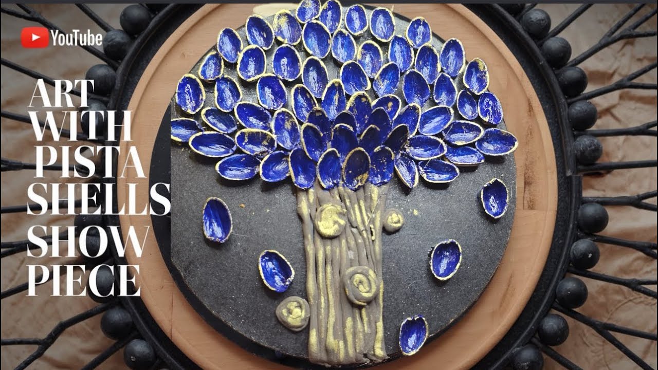 Art with pista shells | @FarhaNaaz-y3b - YouTube