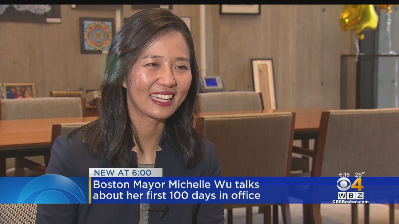 Boston Mayor Michelle Wu Talks About First 100 Days In Office - YouTube