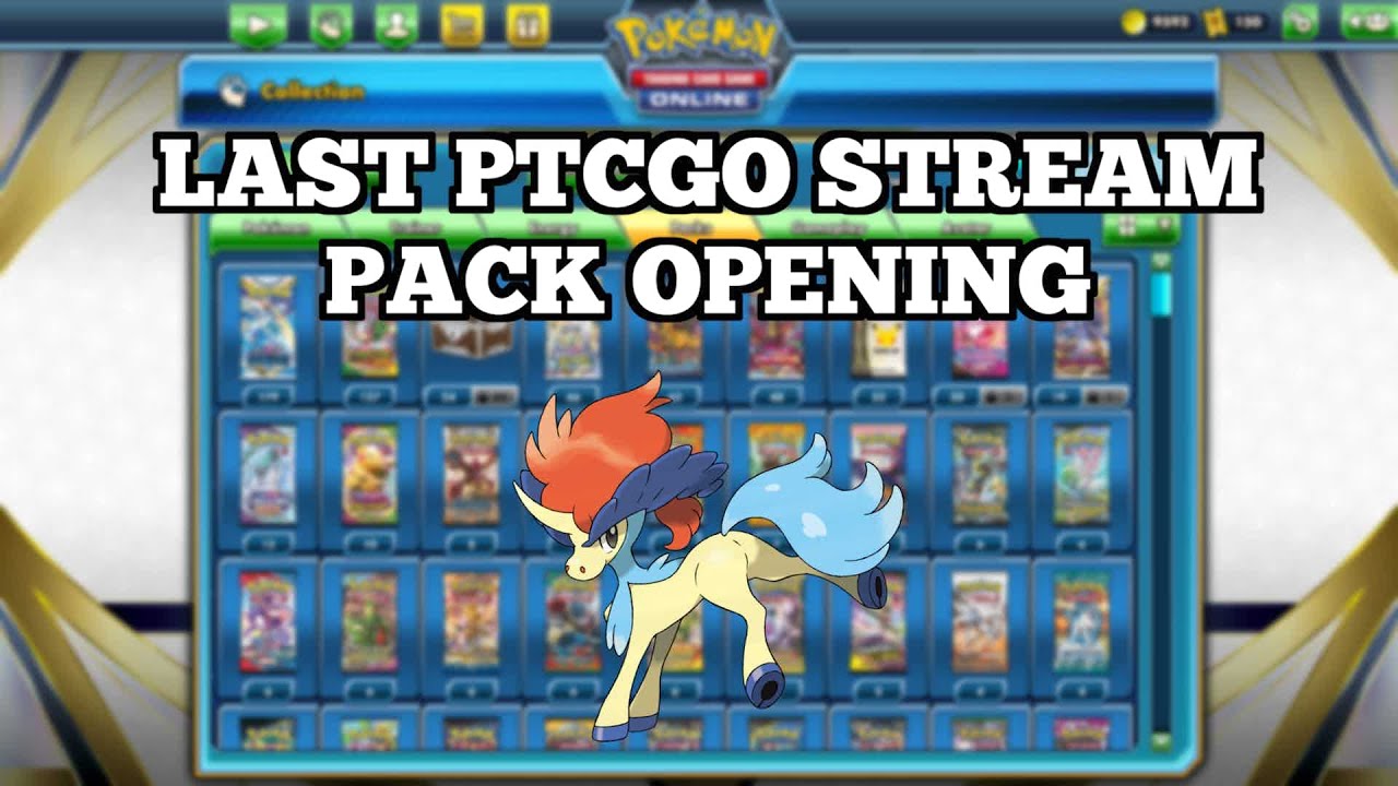 LAST EVER PTCGO STREAM- HUGE PACK OPENING! - YouTube
