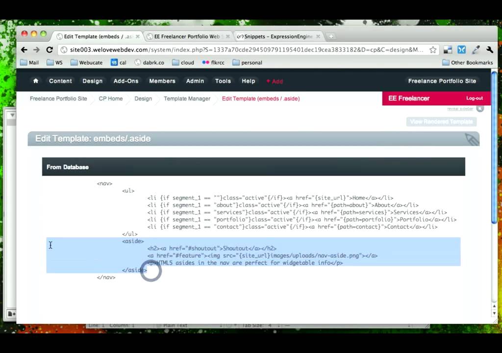 An Overview of Snippets in ExpressionEngine (15-25) DaBrook EE Tutorial - YouTube