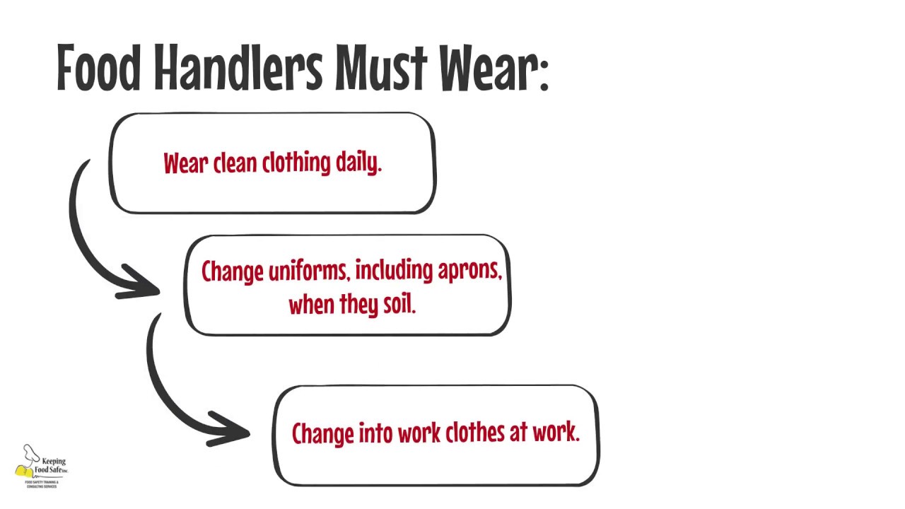 Food Handlers Must Wear Clean Clothing - YouTube