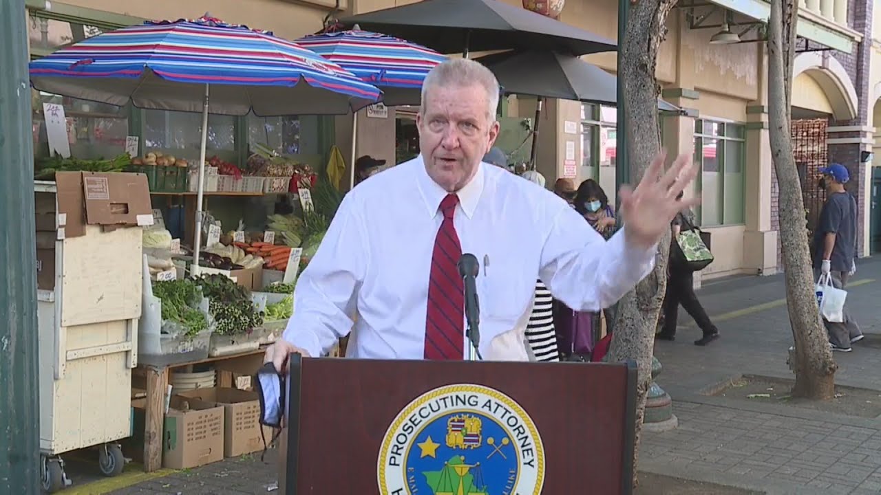 Prosecuting Attorney Steve Alm, gives criminals a fair warning, in a ...