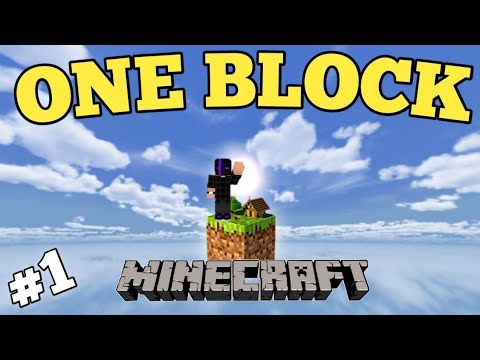 First Day in Minecraft One Block - YouTube