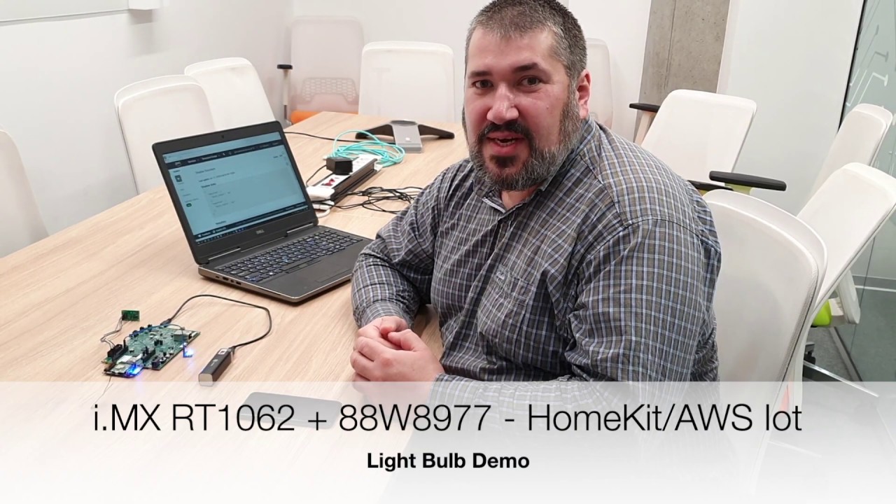 i.MX RT1062 + 88W8977 - HomeKit/AWS IoT - Lightbulb Demo - YouTube