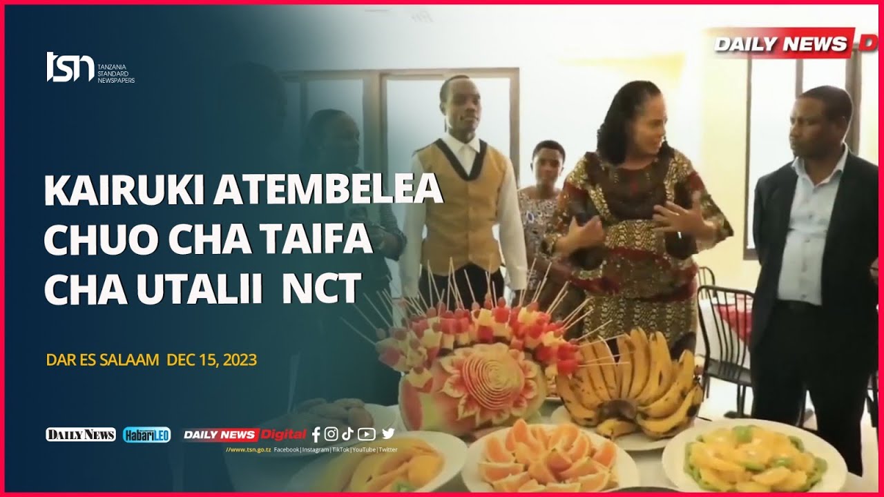 KAIRUKI ATEMBELEA CHUO CHA TAIFA CHA UTALII NCT - YouTube