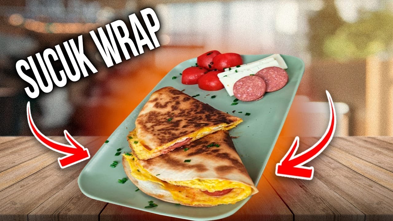TikTok Tortilla Wrap Rezept! In 10 Minuten Frühstücks Wrap mit Sucuk ...