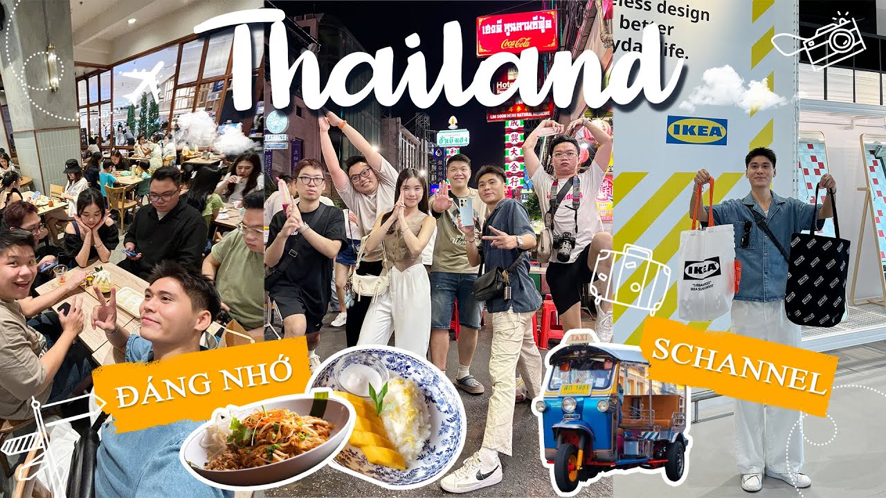 HIẾU HOÀNG CÙNG TEAM SCHANNEL ĂN SẬP THÁI LAN 2025 - YouTube