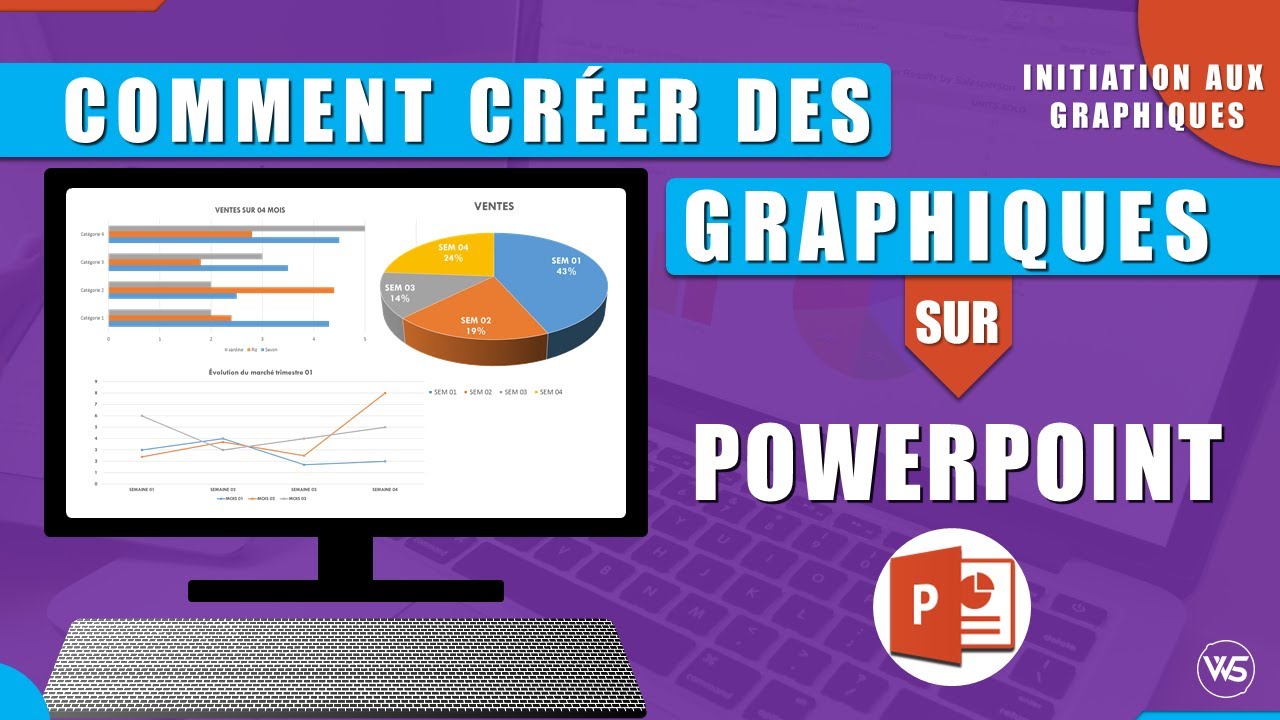 CRÉER💡 DES GRAPHIQUES SUR POWERPOINT –🌠🌠🌠🌠 4 Types de graphiques ...