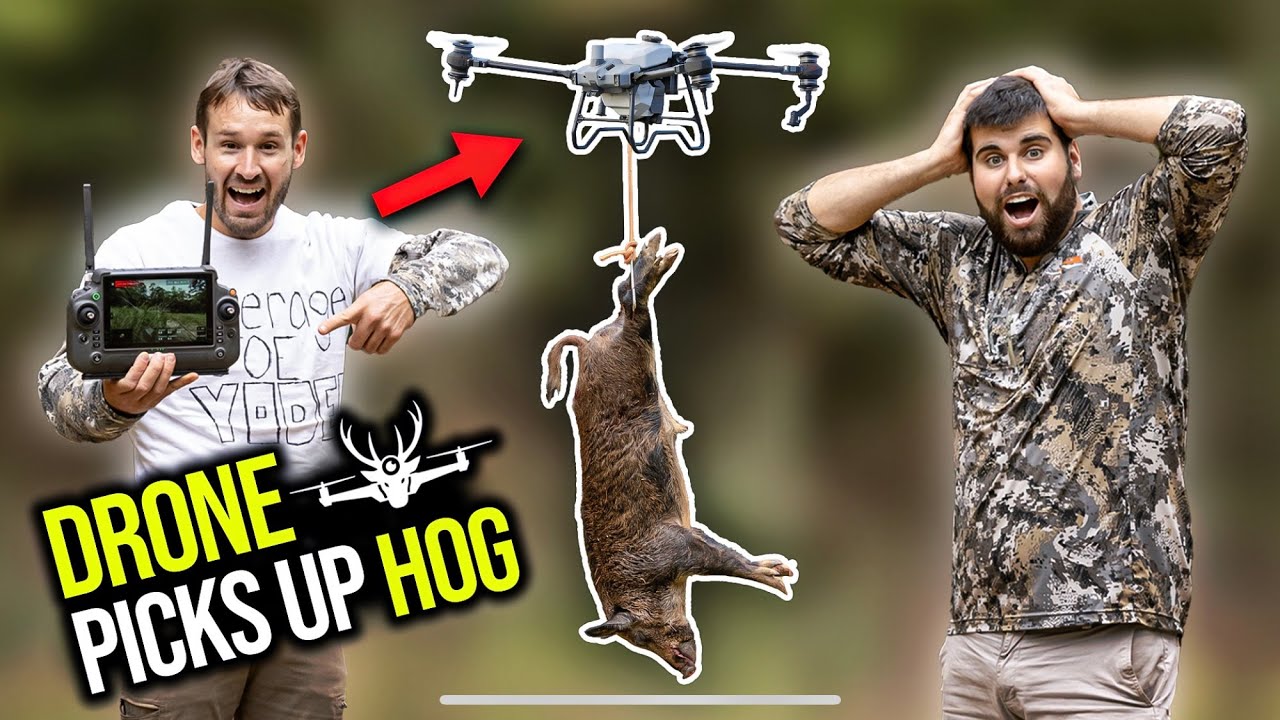 Drone Lifts Wild Hog From Forest - YouTube