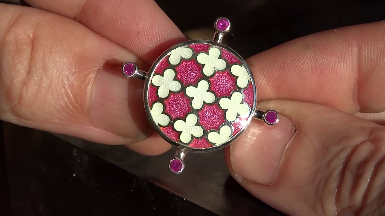 Elegant enamel Ring. Enameling on silver. Handmade jewelry by ENAMELI ...