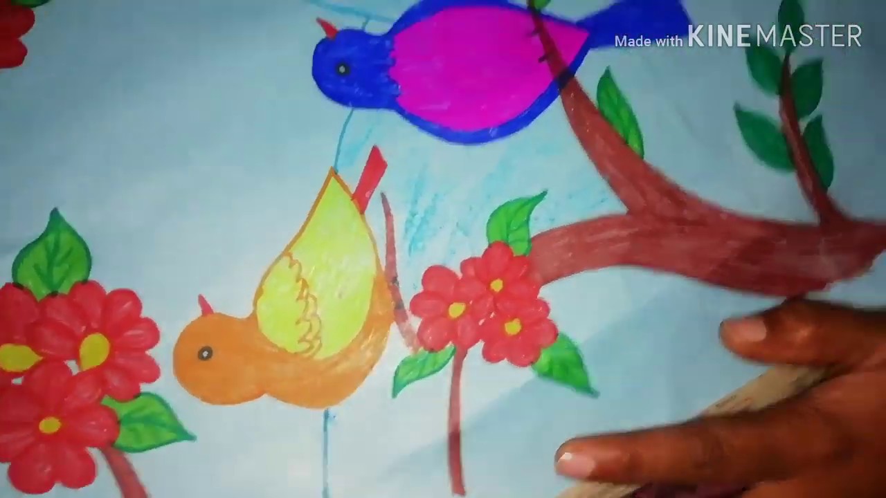 Drawning on spring season - YouTube
