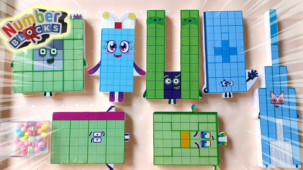 #986 Unlocking BLACK BOX MYSTERY of Numberblocks Slime 42-55 v ASMR ...
