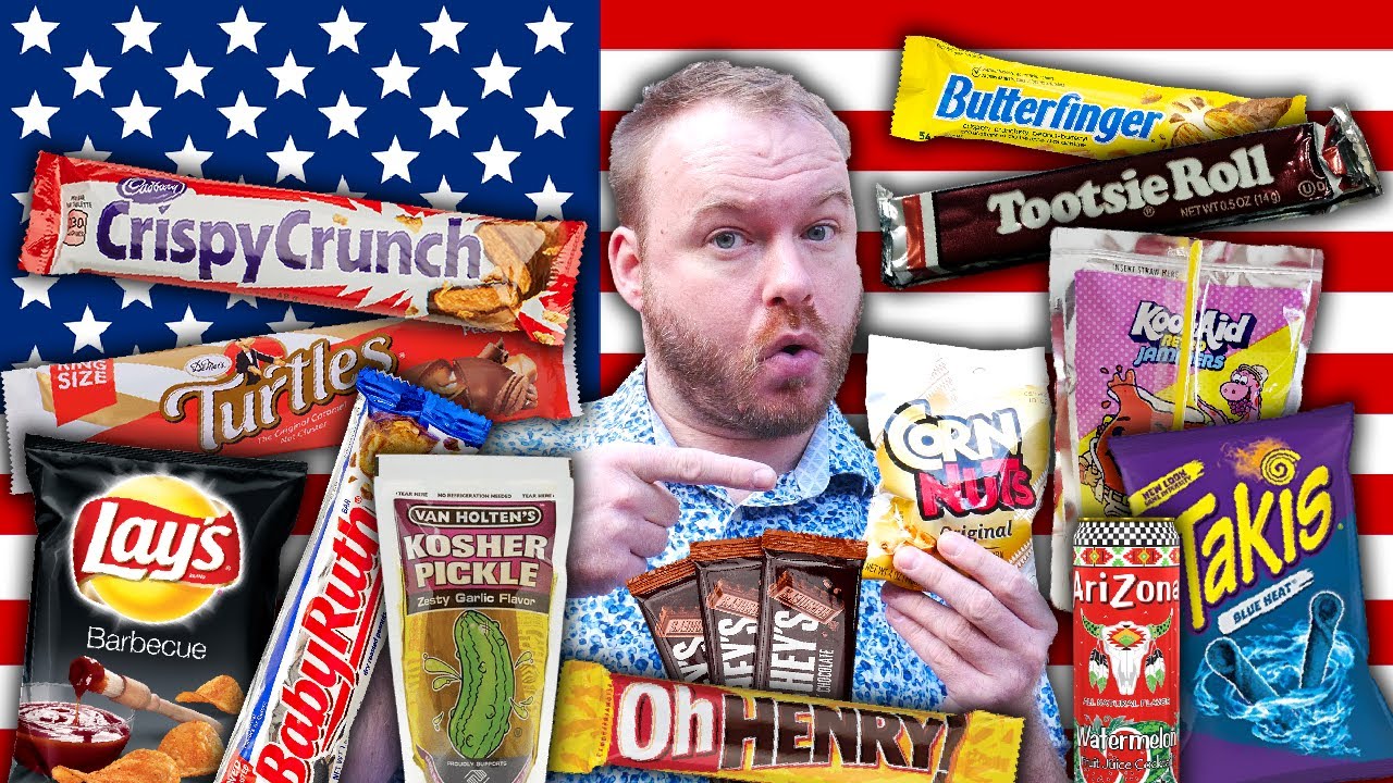 Trying AMERICAN Treats & Snacks For The First Time! (And a not so good ...