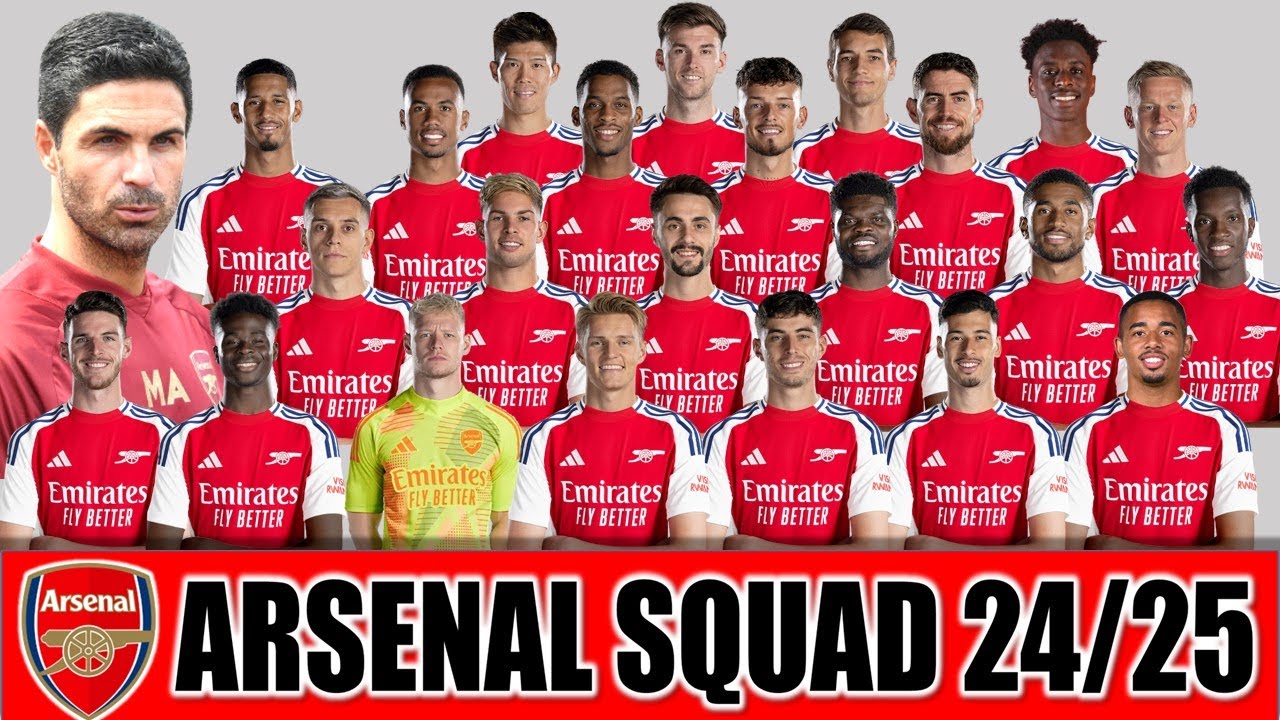 ARSENAL FC SQUAD FOR 2024 25 SEASON UNDER MIKEL ARTETA PREMIER LEAGUE arsenal-fc-squad-for-2024-25-season-under-mikel-arteta-premier-league