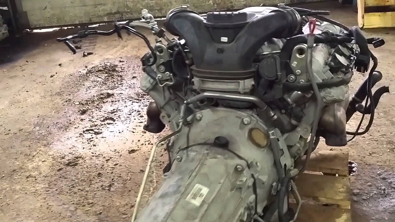 2010 CLS63 engine M156 for sale - YouTube