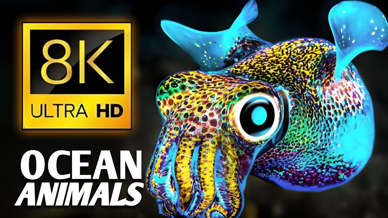 8K ULTRA HD 120FPS - Ocean Animals - Most Amazing Ocean Animals - YouTube