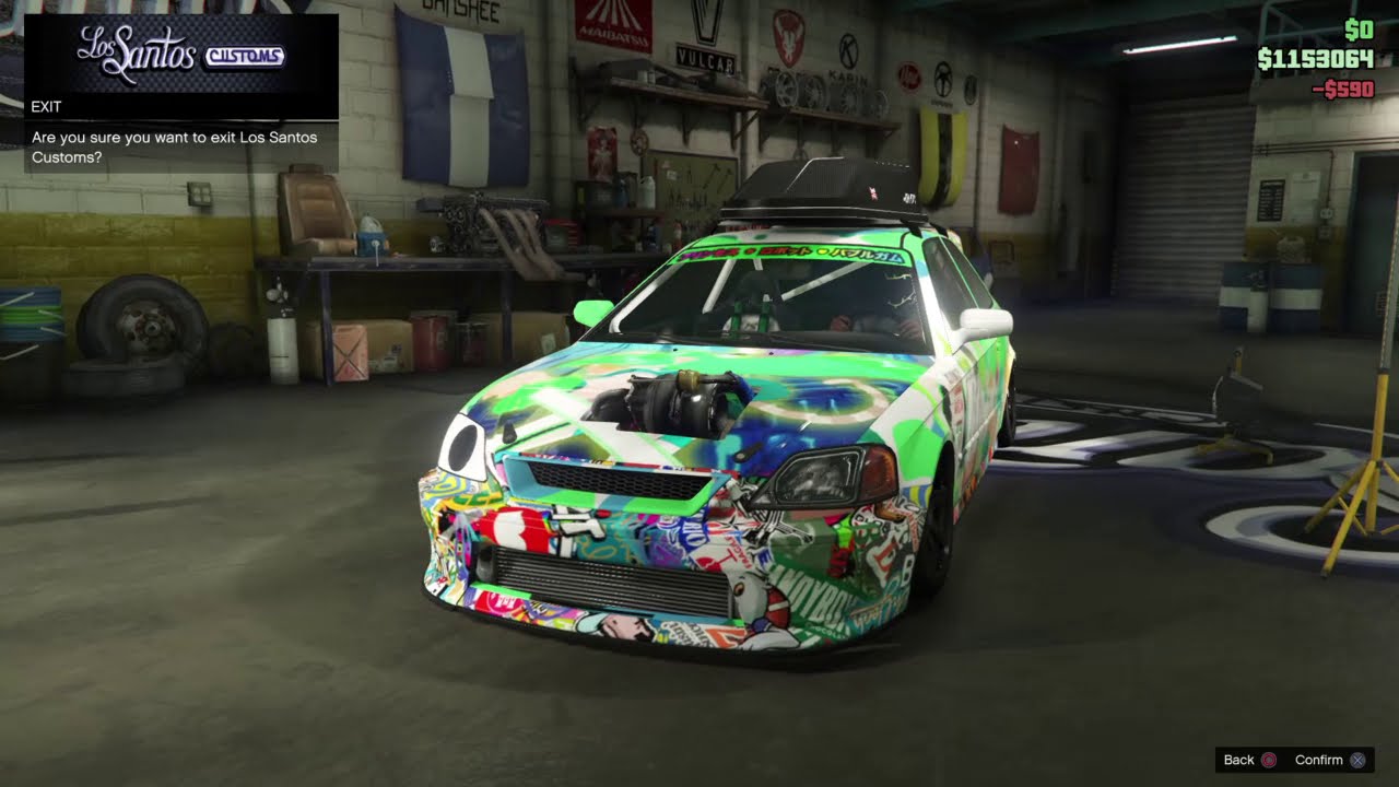 GTA Online - Blista Kanjo Customization (RICER ALERT!!!) - YouTube