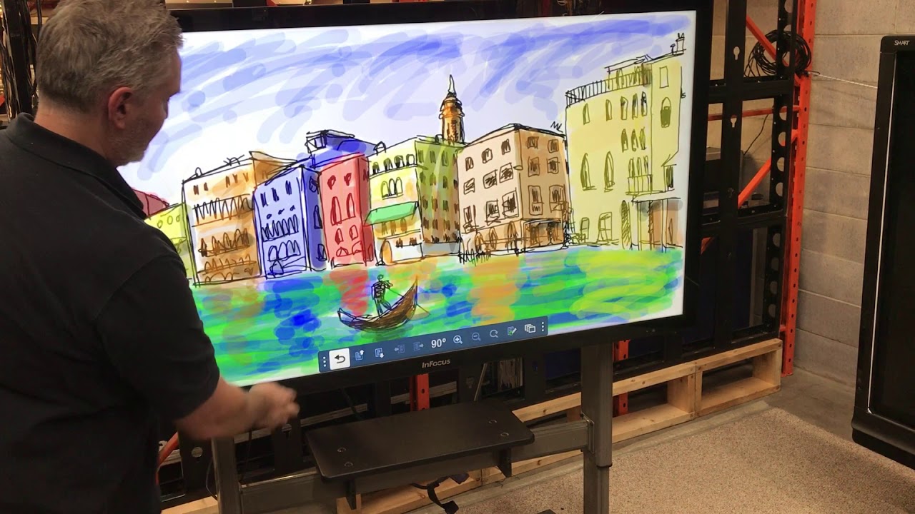 InFocus 65" TouchScreen Features - YouTube