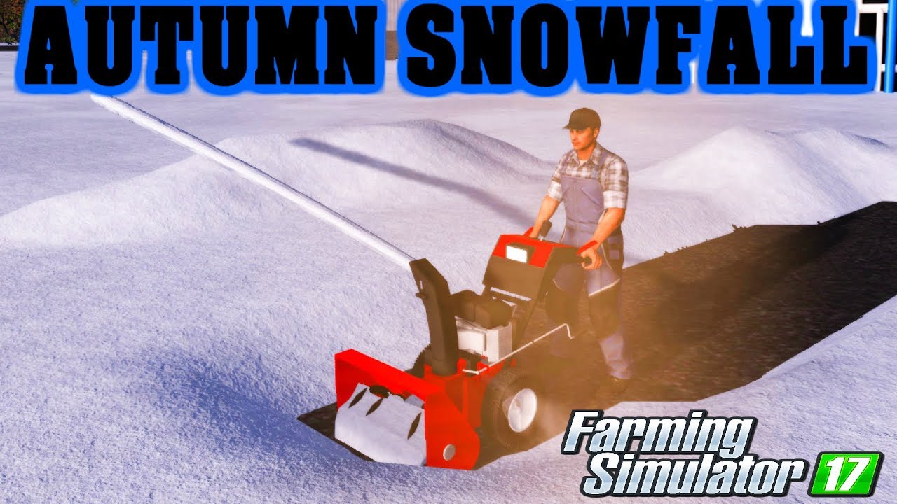 Farming Simulator Mods Snow 1 John deere snow blower - YouTube