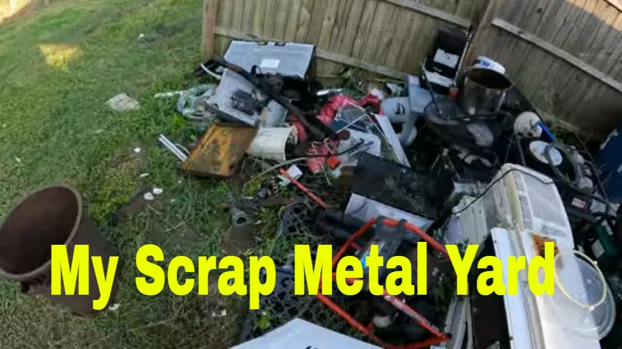 Working around my scrap metal shop. - YouTube