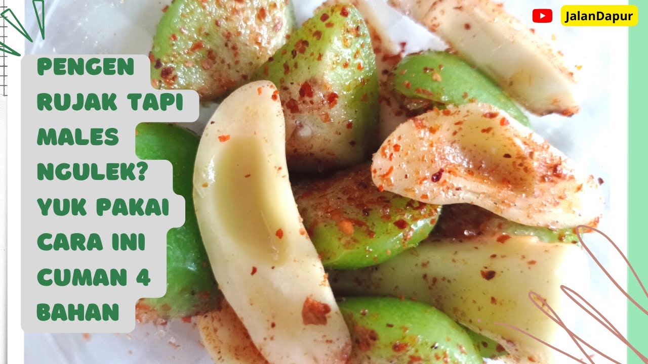 RUJAK BON CABE CUMAN 4 BAHAN BISA JADI IDE JUALAN - YouTube