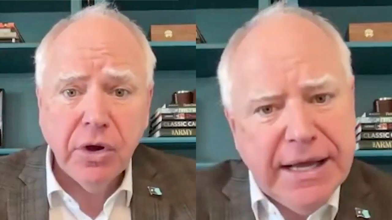 Tim Walz Almost Crying Over Trump's Win On Live TV - YouTube